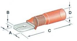 Faston male terminal Osculati