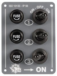3-switch electric control panel Osculati
