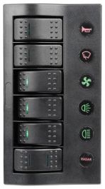 Pcp Compact electric panel with 6 switches Osculati