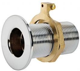 Flush threaded seacock chromed brass 1"1/2 Osculati