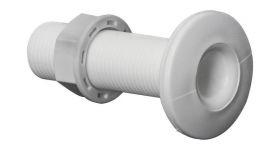 Threaded seacock white plastic 1/2" Osculati