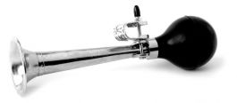 Japanese hand pressure chromed brass horn Osculati