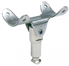 Chromed brass rowlock for Zodiac inflatables