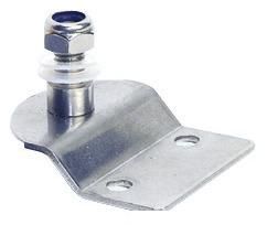 Embosed fastening plate with threaded pin Osculati