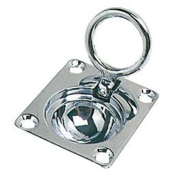 Chromed brass hatch lifting ring