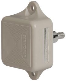 Medium push button spring lock white Osculati