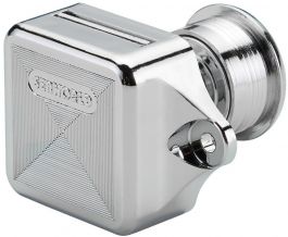 Medium push button spring lock chromed Osculati