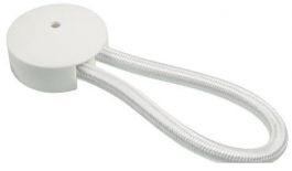 Shock cord loop white 80 mm Stayput
