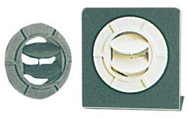 Orientable air outlet black diameter 75 mm Heater Craft