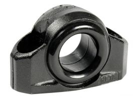 Black nylon sheet fairlead with renforcement 13 mm Viadana