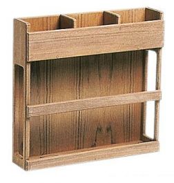 Teak nautical maps rack Arc