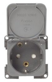 Shuko bipolar socket dark grey Cbe