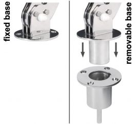Removable single holder for tender Kiwi Marine