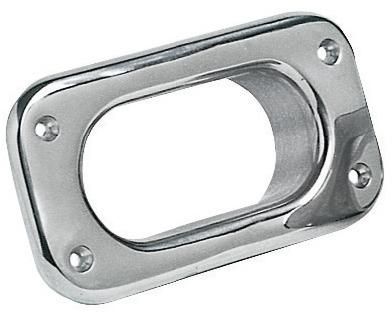 Stainless steel Hawsehole 152 x 82 mm Osculati