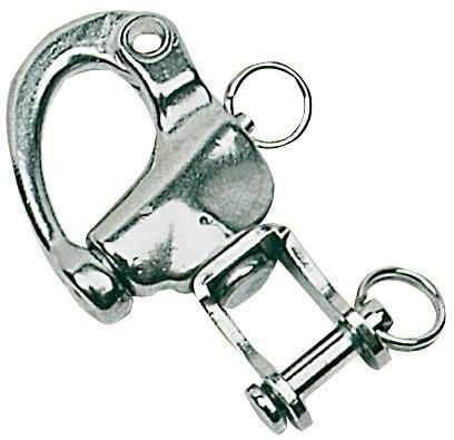 Snap-shackle with swivel for spinnaker Ausi 316 128mm Osculati