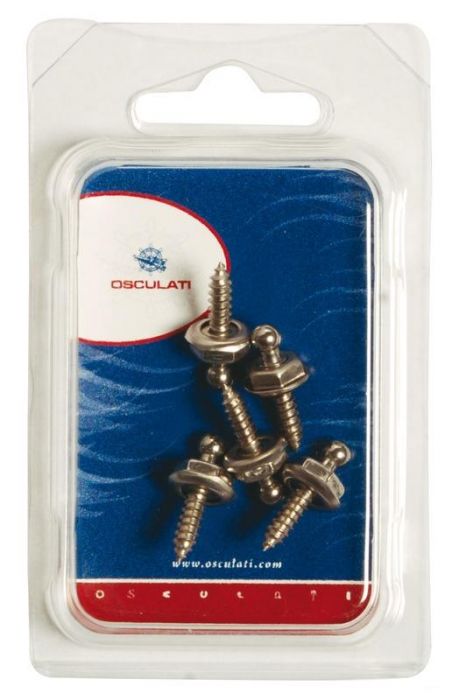 Loxx male self-tapping snap fasteners Blister N. 5 Schaeffertec