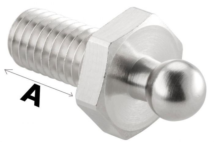 Loxx Stainless steel male snap fastener with screw+nut Schaeffertec