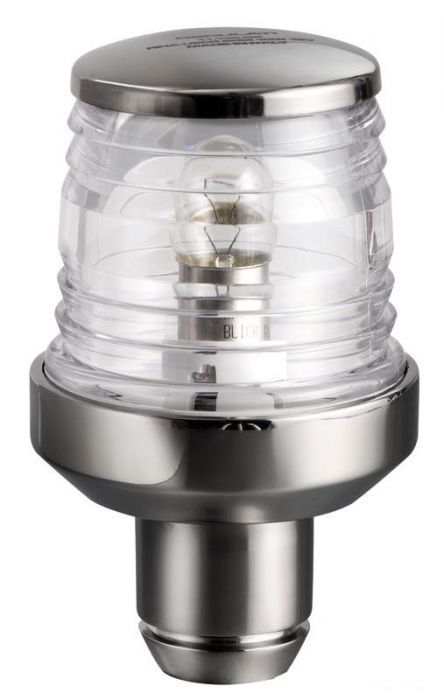 Classic 360° Stainless steel mast head light with shank Osculati