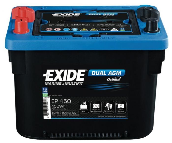Exide Maxxima services and starting battery 50 Ah Exide Technologies