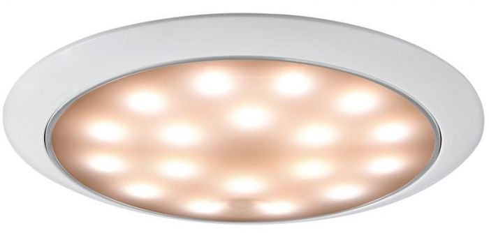 Day/Night Led ceiling light recessless white/Stainless steel Osculati