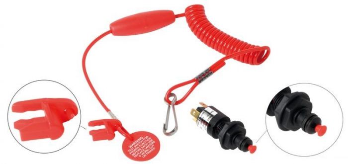 Cut-off switch with safety key Osculati