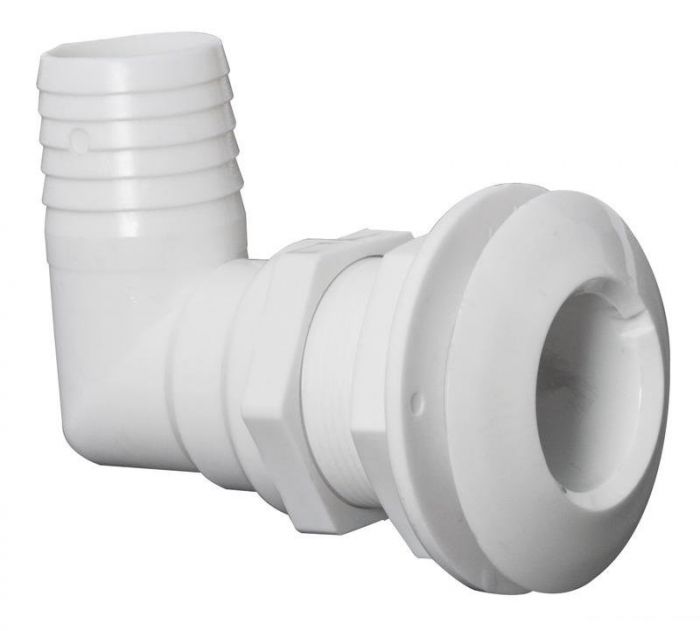 90° seacock white plastic 1"1/2 x 38 mm Osculati