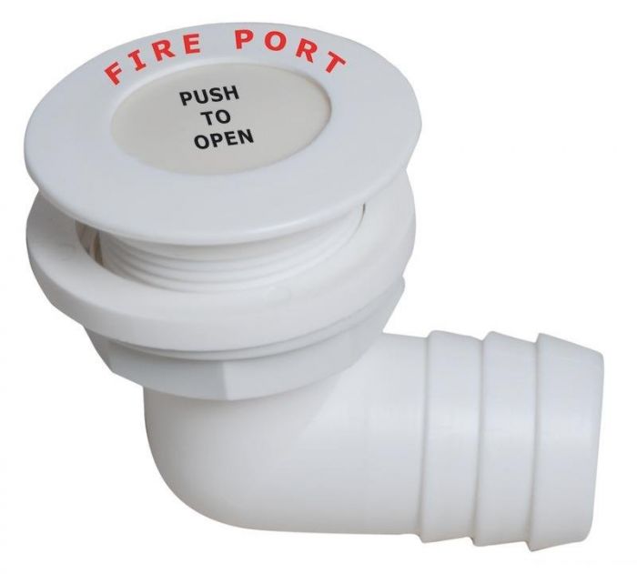Fire Port 90° with hose ad.38mm Osculati