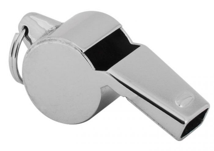 Chromed brass whistle Referee Osculati