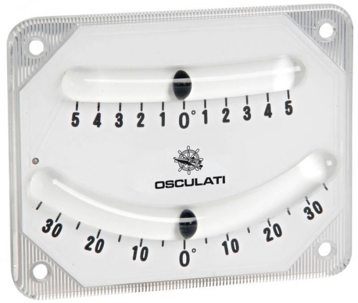 Double bubble inclinometer Osculati