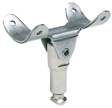 Chromed brass rowlock for Zodiac inflatables