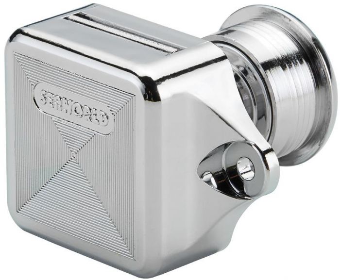 Medium push button spring lock chromed Osculati