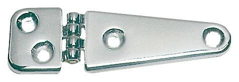 Chromed brass asymmetrical hinge 103x32 mm