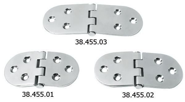 Hinge reversed pin heavy duty 160x60 mm Osculati