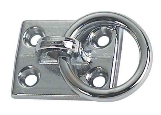 Swivel ring chromed brass 35 mm