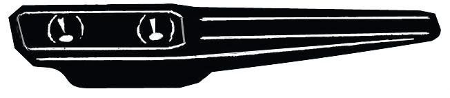 Nylon jamming cleat black 155 mm Osculati