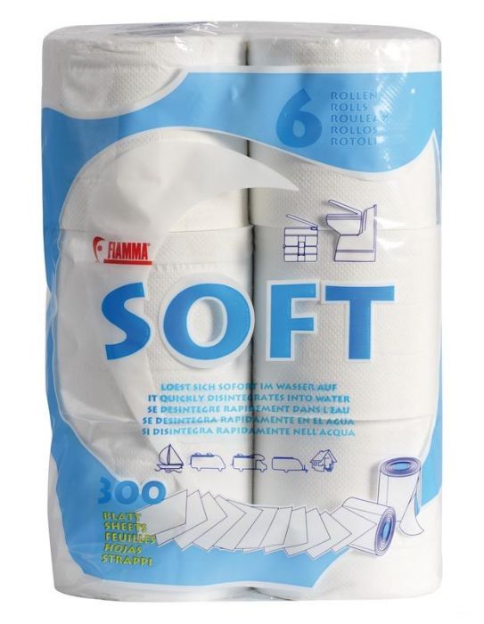 Aqua Soft water-soluble toilet paper 6 pcs. Fiamm spa