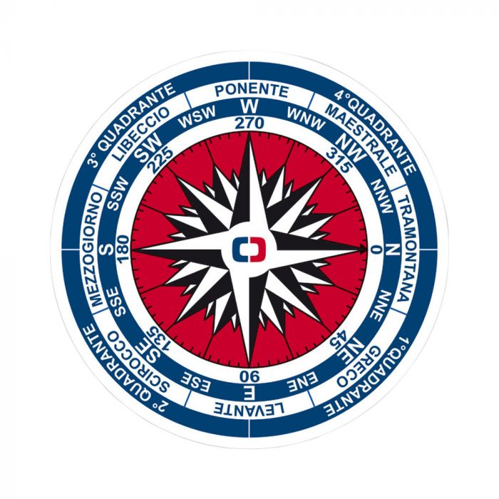 Adhesive compass card Osculati