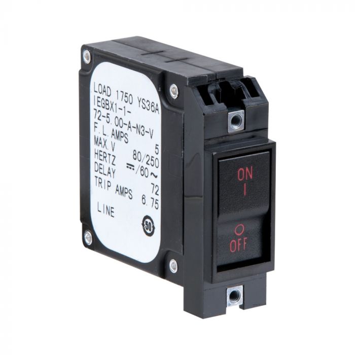 Flush mount lever switch vertical mounting 10 A Osculati